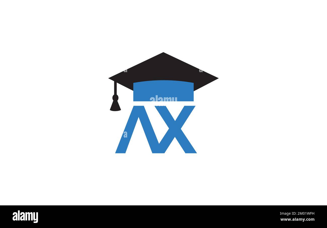 Academic education symbol and Student hat logo. Education cap monogram and Graduation cap symbol ...