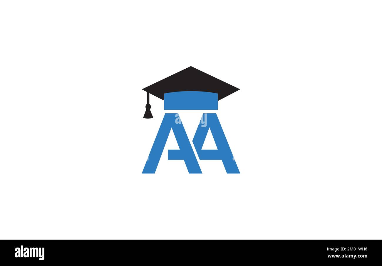 Academic education symbol and Student hat logo. Education cap monogram ...