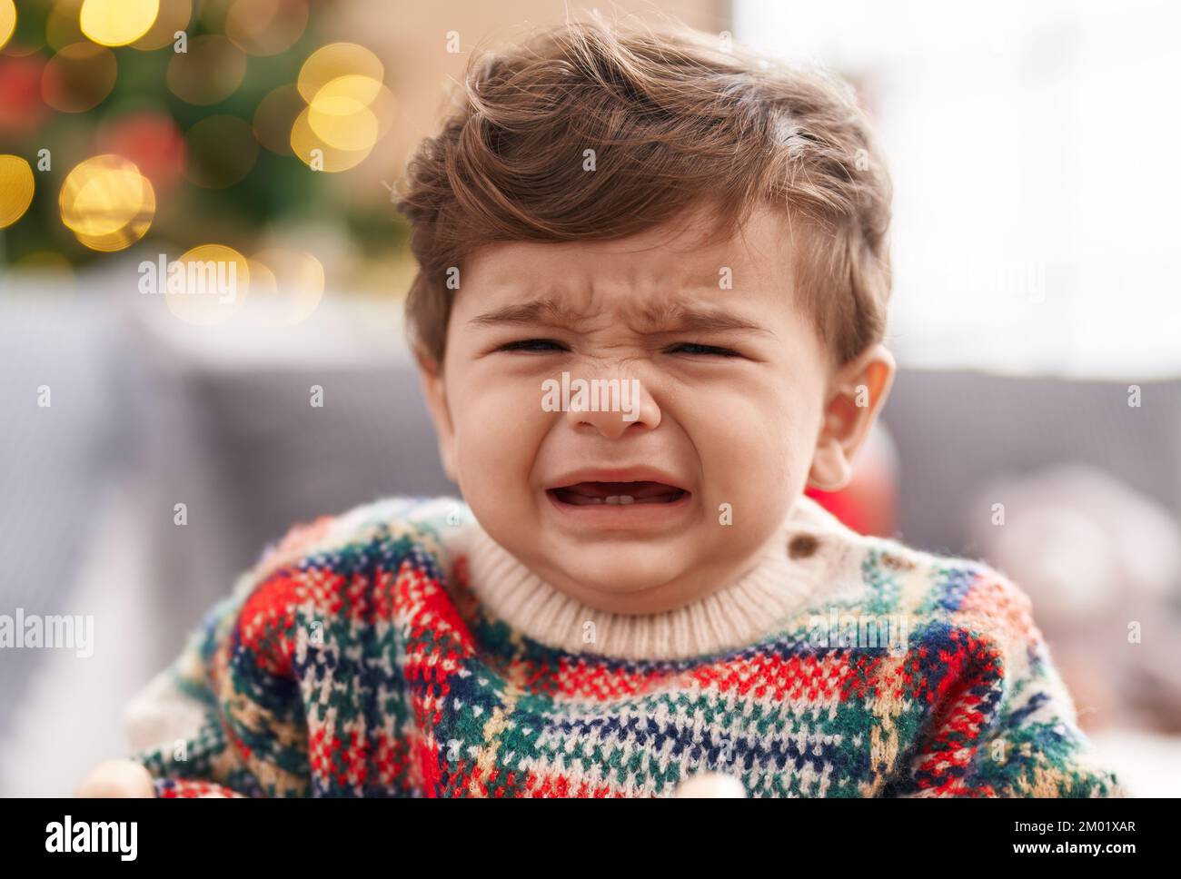 Crying Hispanic Baby