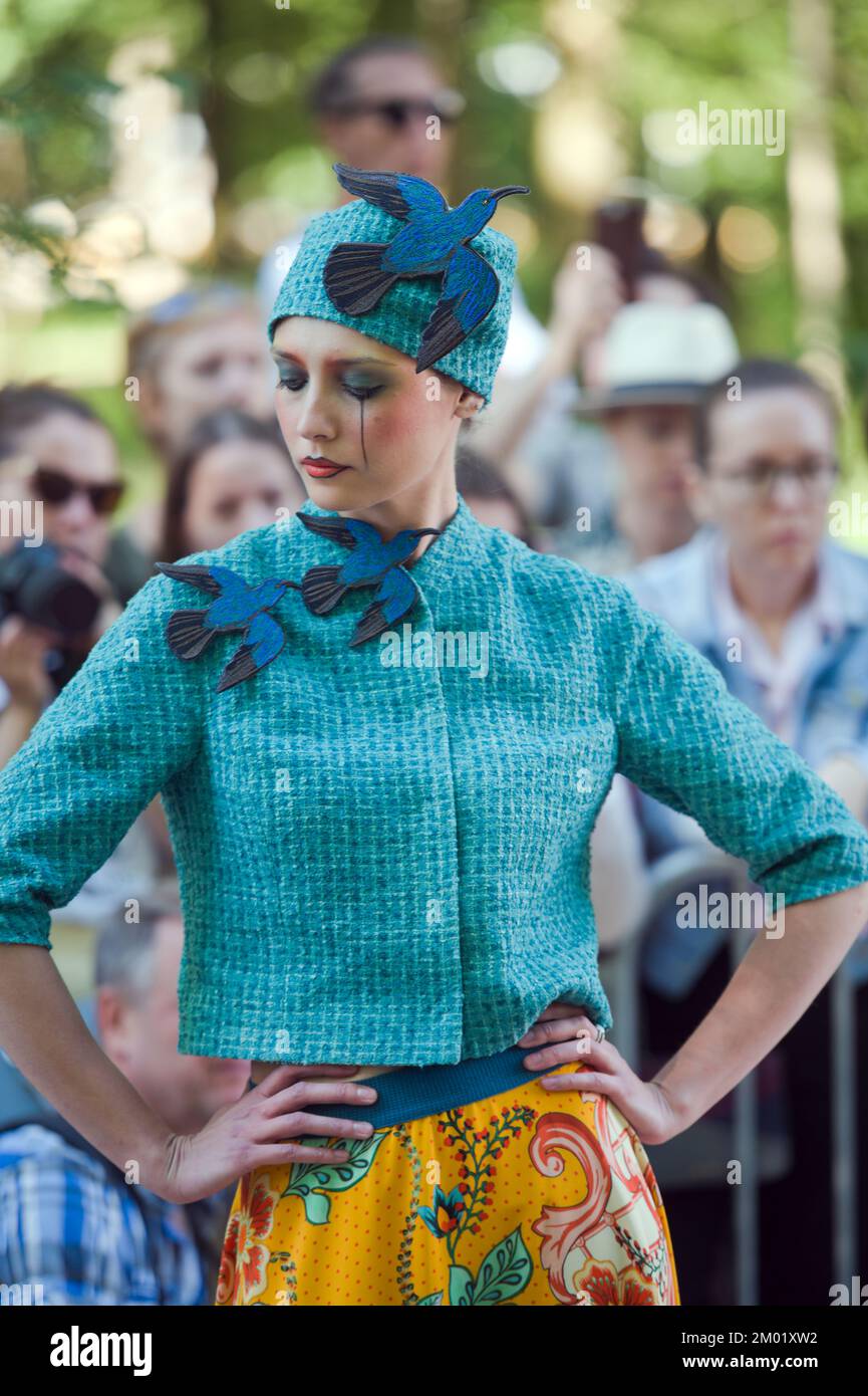 Collection of Stas Lopatkin in the theatrical fashion parade during the project Associations in ...