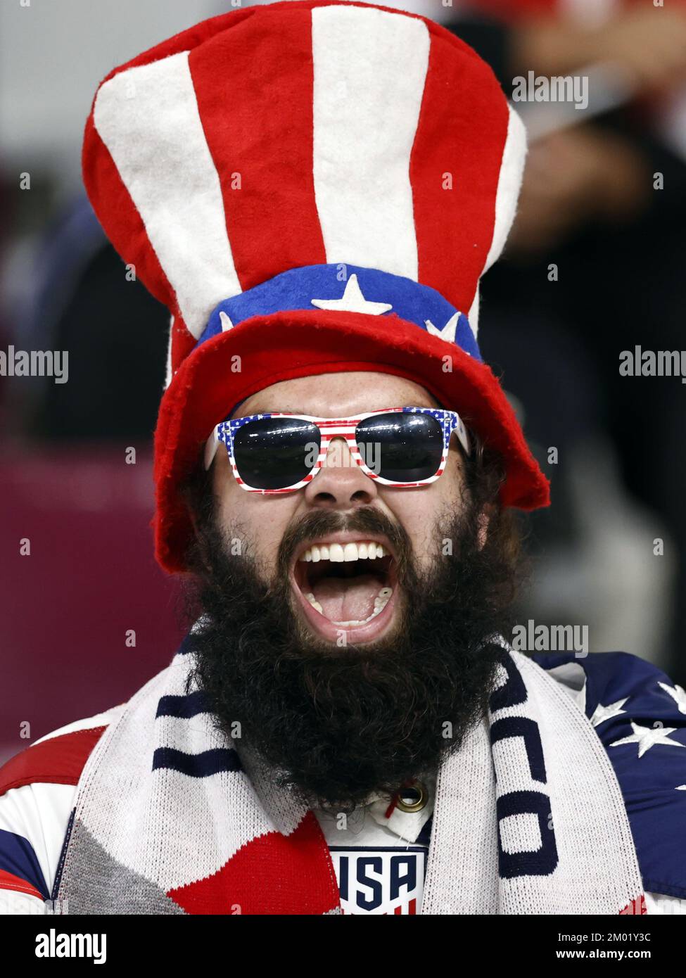 AL-Rayyan, Qatar.. 03rd Dec, 2022. AL-RAYYAN - Supporter of USA during ...