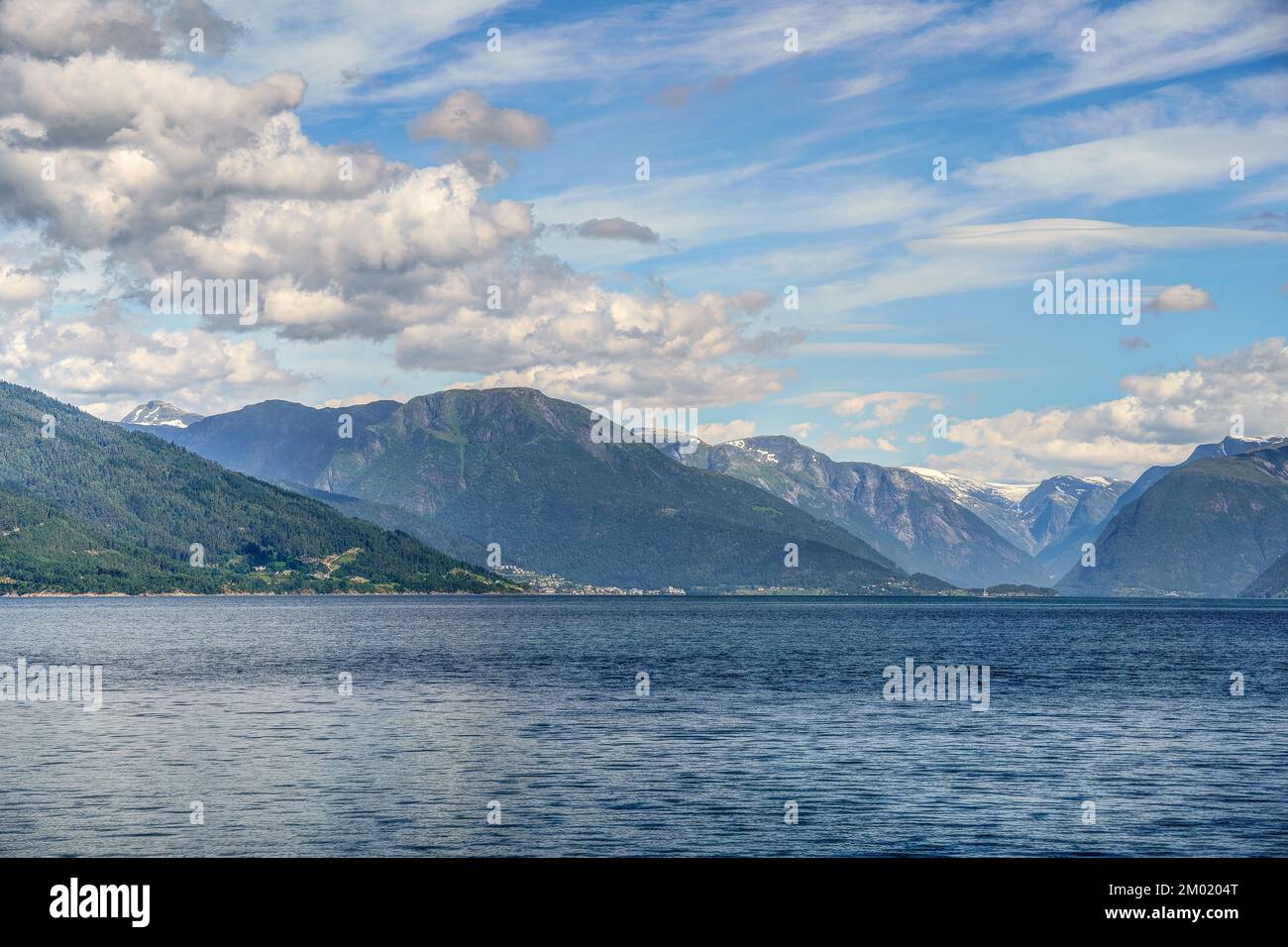 Sognefjord in sunny weather, Norway Stock Photo - Alamy