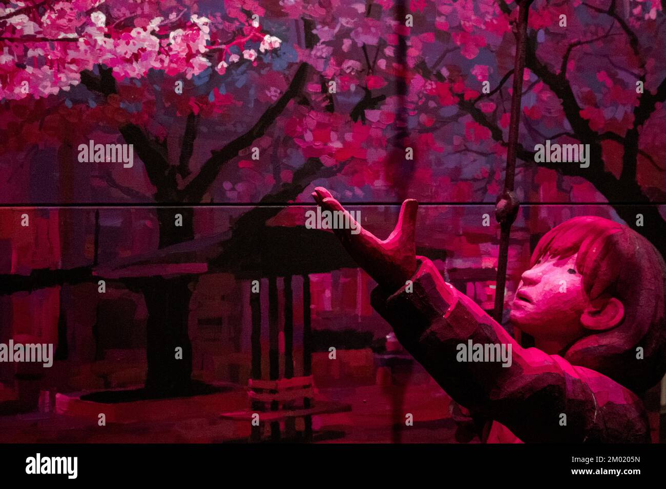 St. Petersburg, Russia - August 21, 2021: 3D painting by artist ...