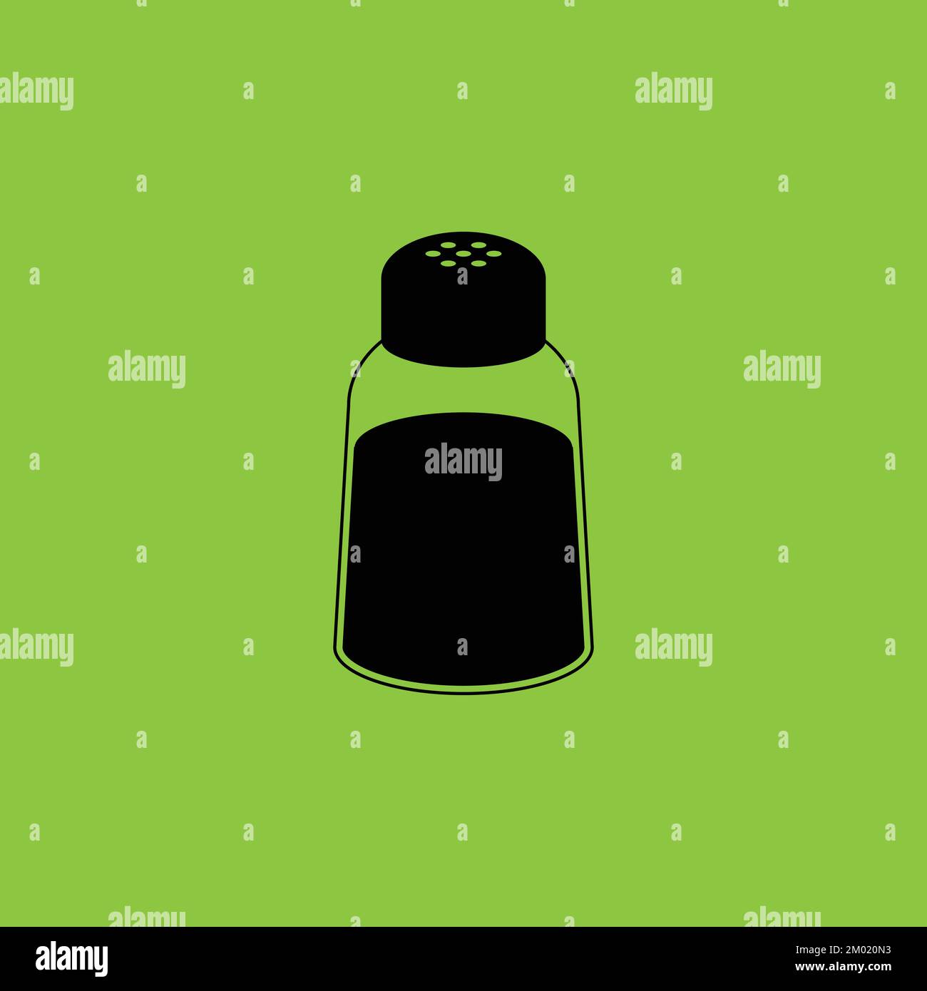 Salt icon isolated. Fast Food Concept. - Vector . Vector illustration ...