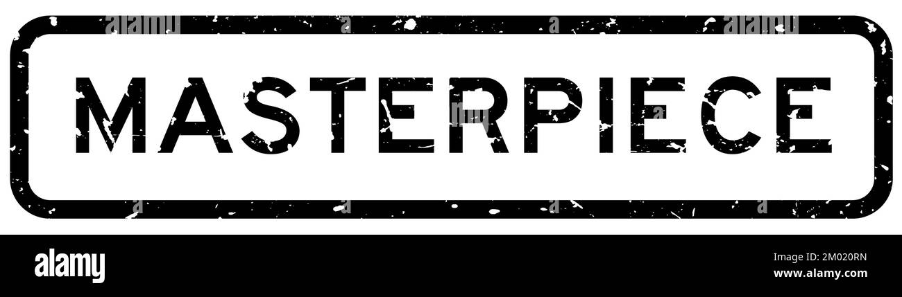Grunge black masterpiece word square rubber seal stamp on white background Stock Vector Image ...