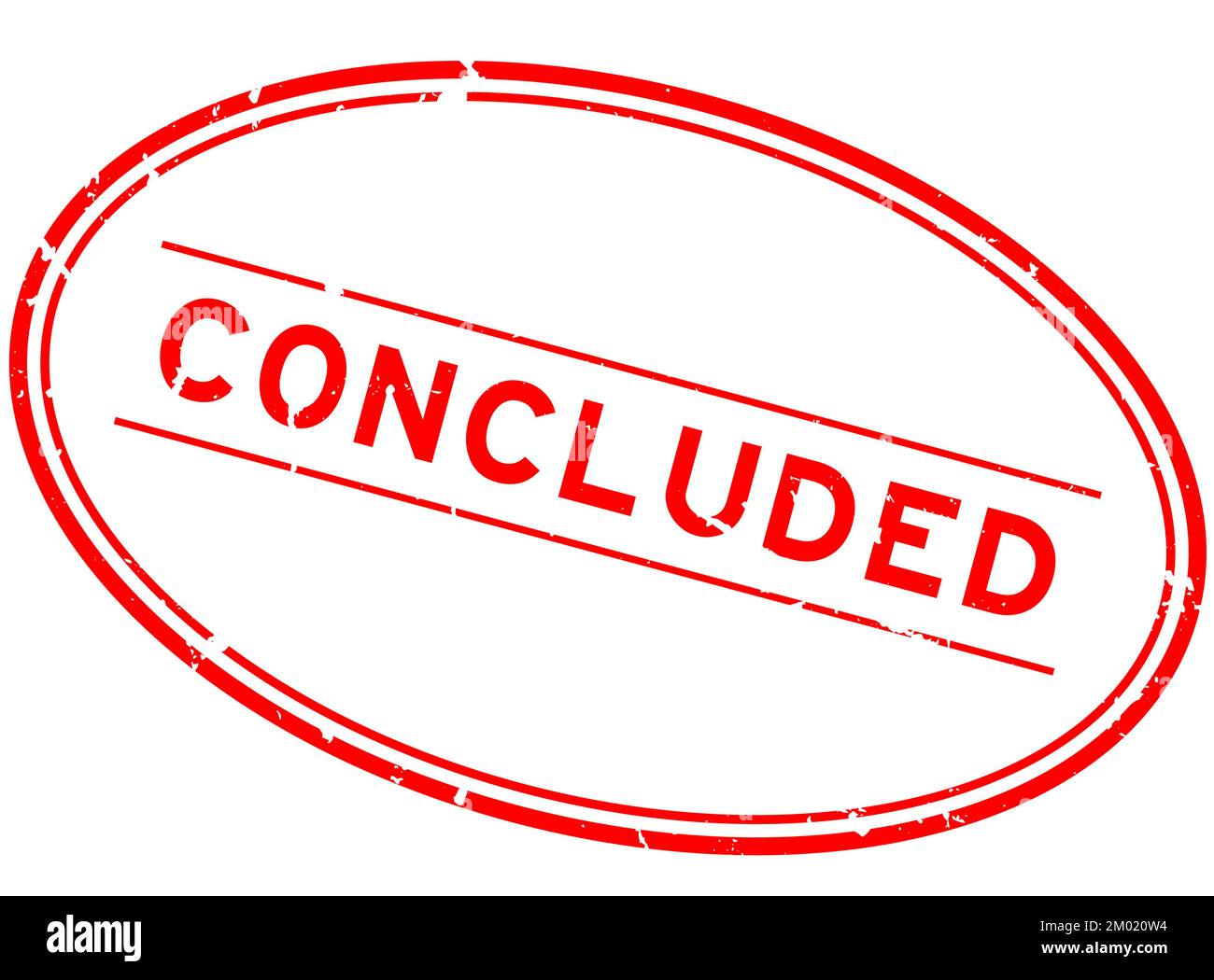 Concluded stamp hi-res stock photography and images - Alamy