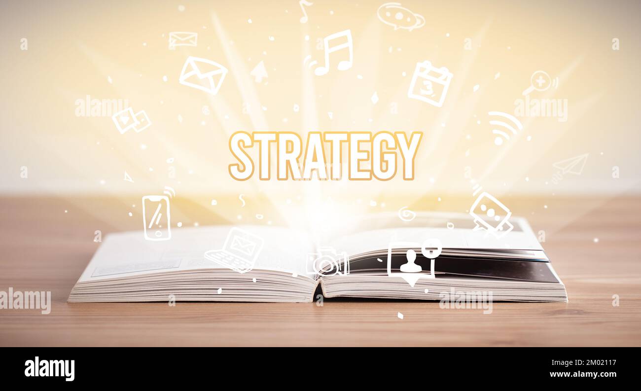 open book with business inscription Stock Photo - Alamy