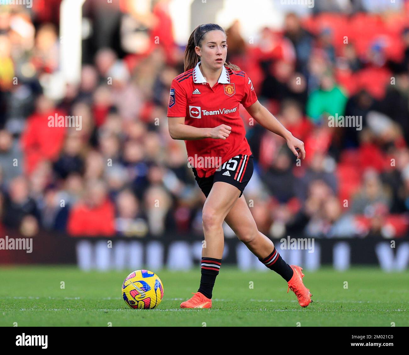 Maya Le Tissier #15 of Manchester United controls the ball during The ...