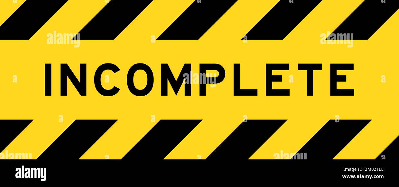 Yellow and black color with line striped label banner with word ...