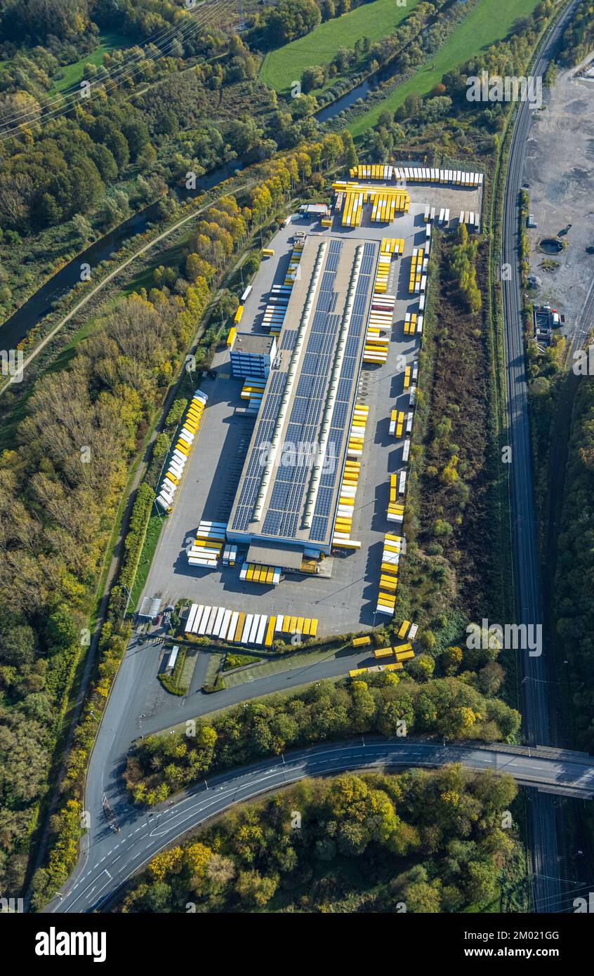 Luftbild, DHL Freight GmbH, Dolomitstraße, Lennetal, Hagen, Ruhrgebiet ...