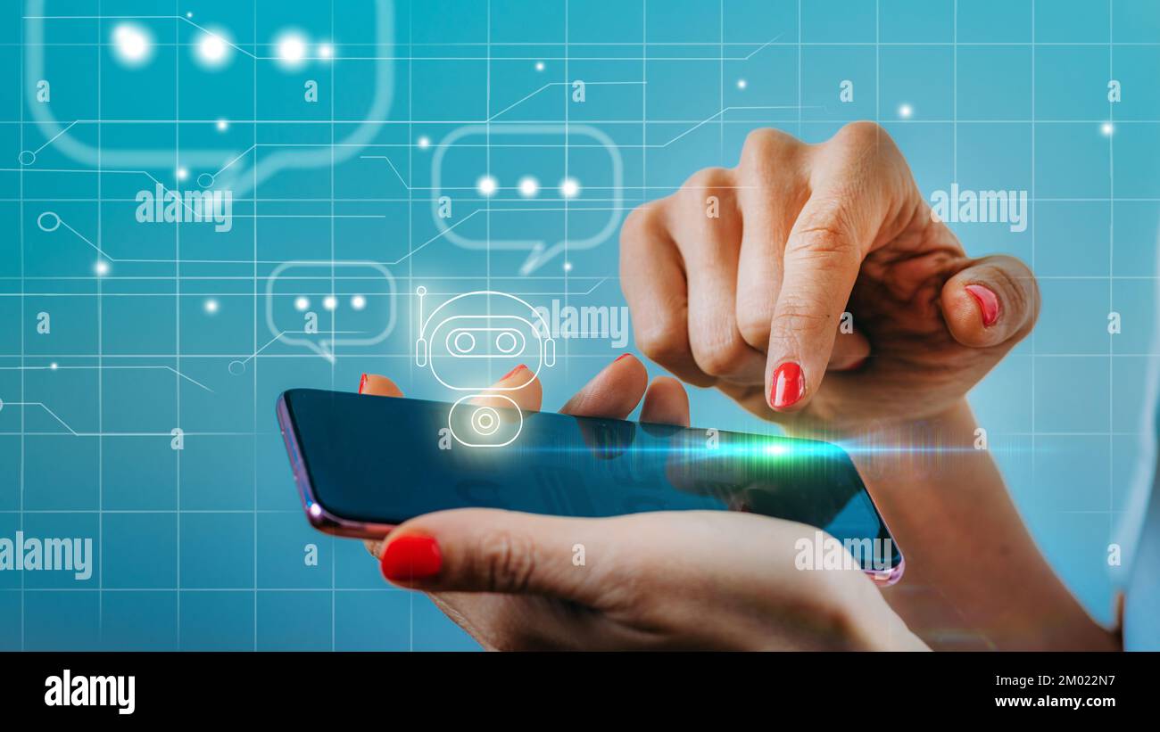 Digital chatbot hi-res stock photography and images - Alamy