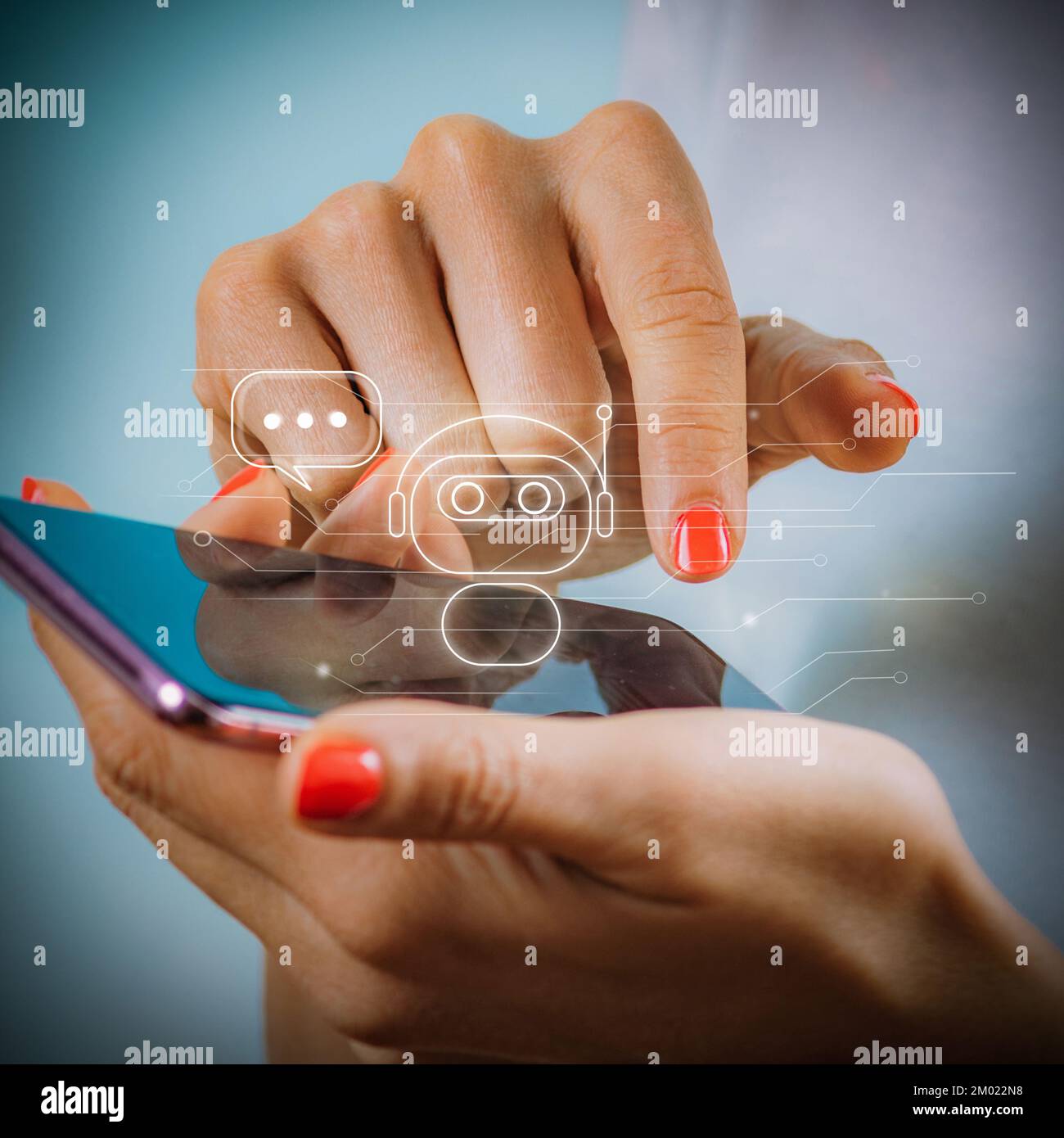 Digital chatbot hi-res stock photography and images - Alamy