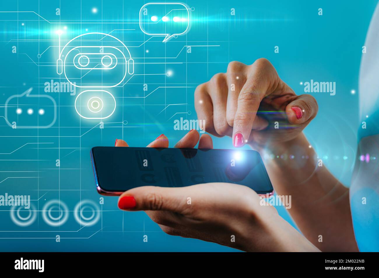 Digital chatbot hi-res stock photography and images - Alamy