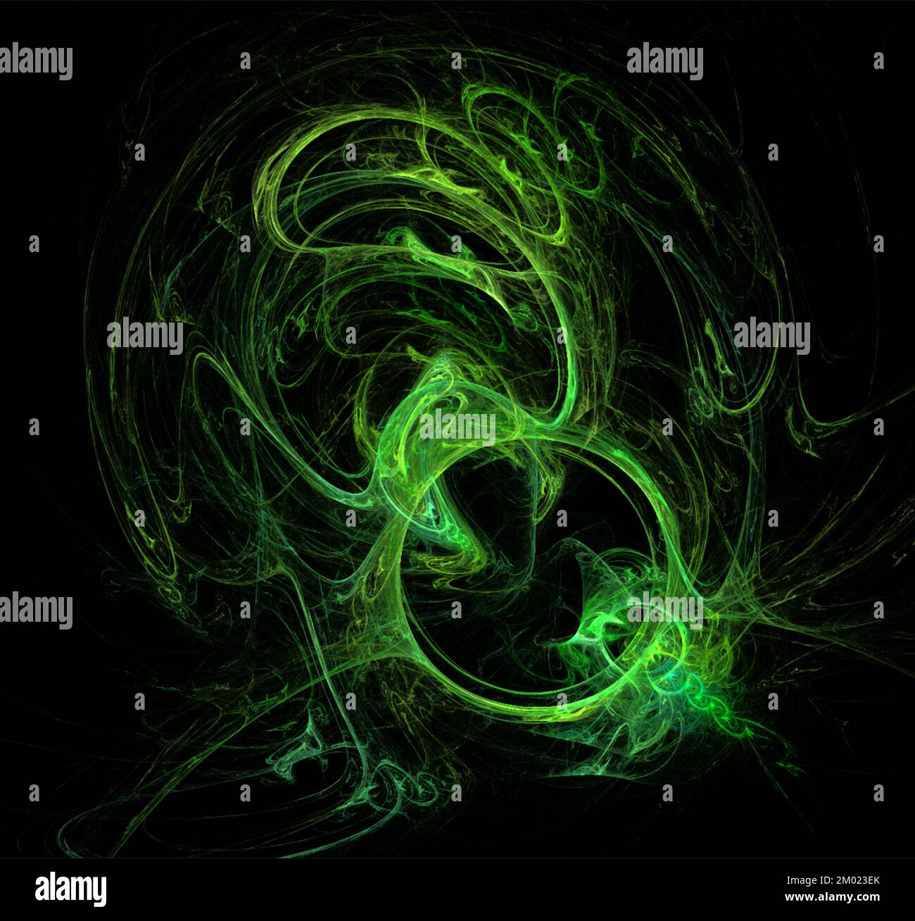 illustration of a green space planet star system, color graphics ...