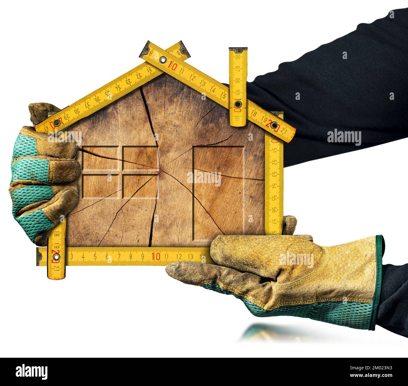 Cabin log chalet in Cut Out Stock Images & Pictures - Alamy