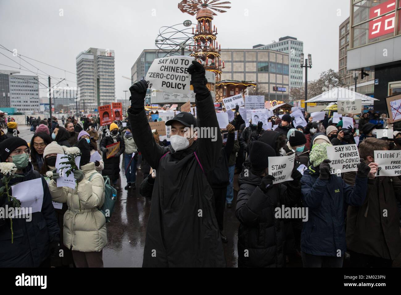 Berlin, Germany . 03rd Dec, 2022. Protesters gathered in Berlin on ...