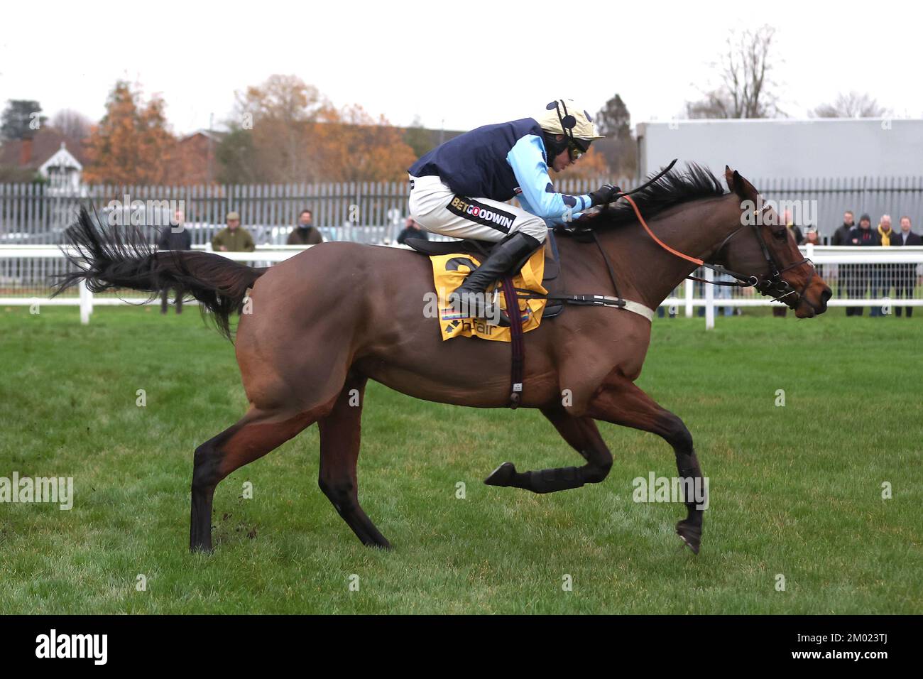 Edwardstone ridden by jockey Tom Cannon on their way to winning the ...