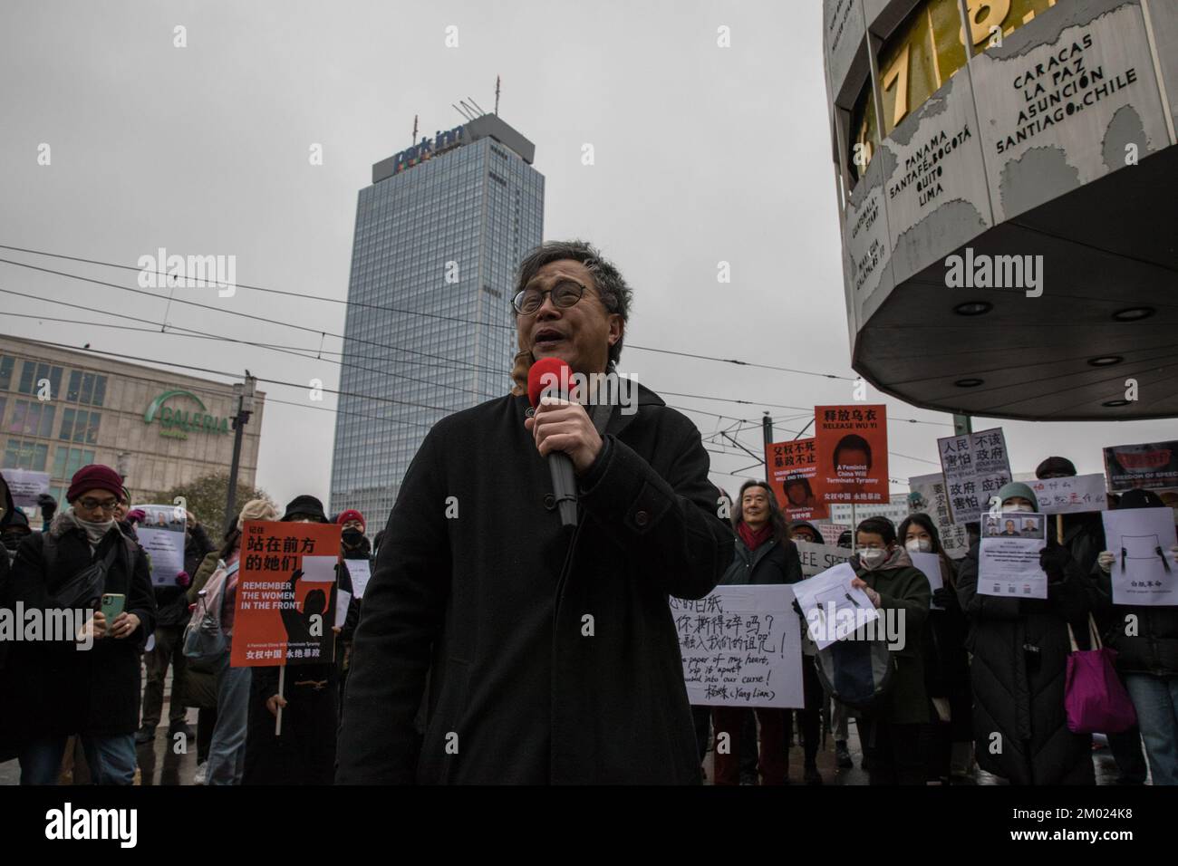 Berlin, Germany. 3rd Dec, 2022. Protesters gathered in Berlin on ...