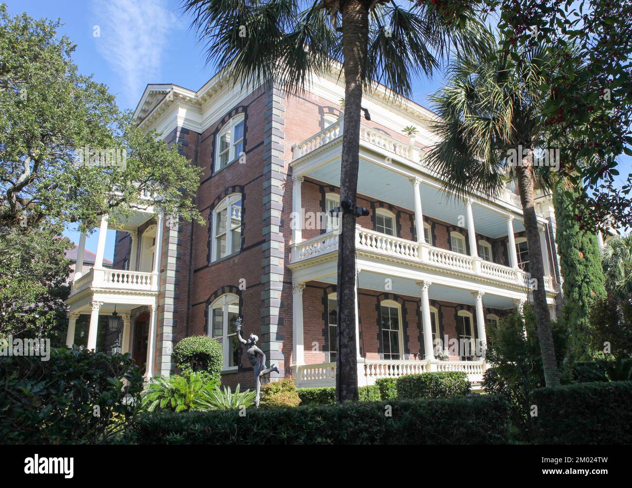 A view of the Williams Mansion in Charleston, South Carolina Stock ...