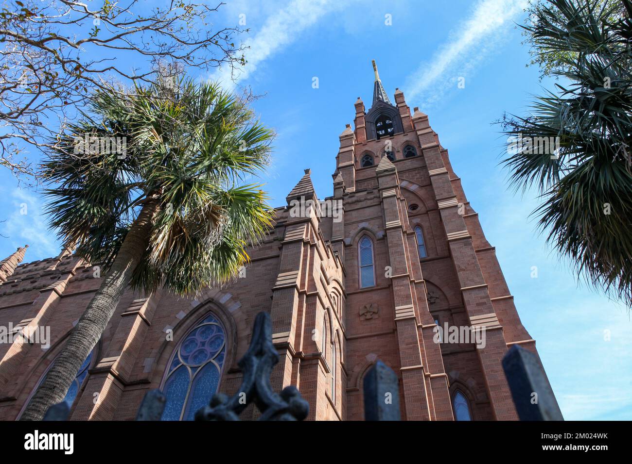 A view of the Cathedral of Saint John the Baptist in Charleston, South ...