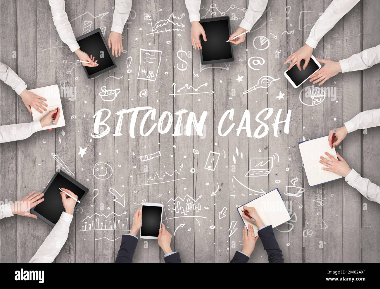 Group of business people working in office Stock Photo - Alamy