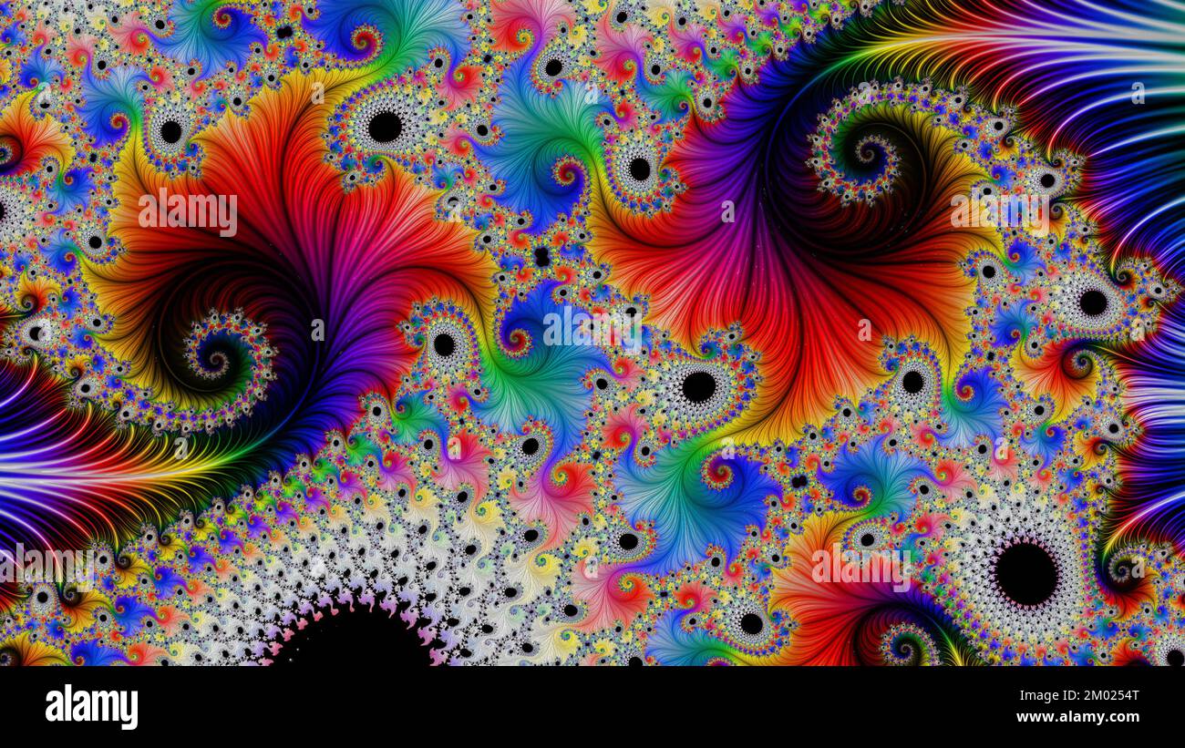 Abstract Computer generated Fractal design. A fractal is a never-ending ...