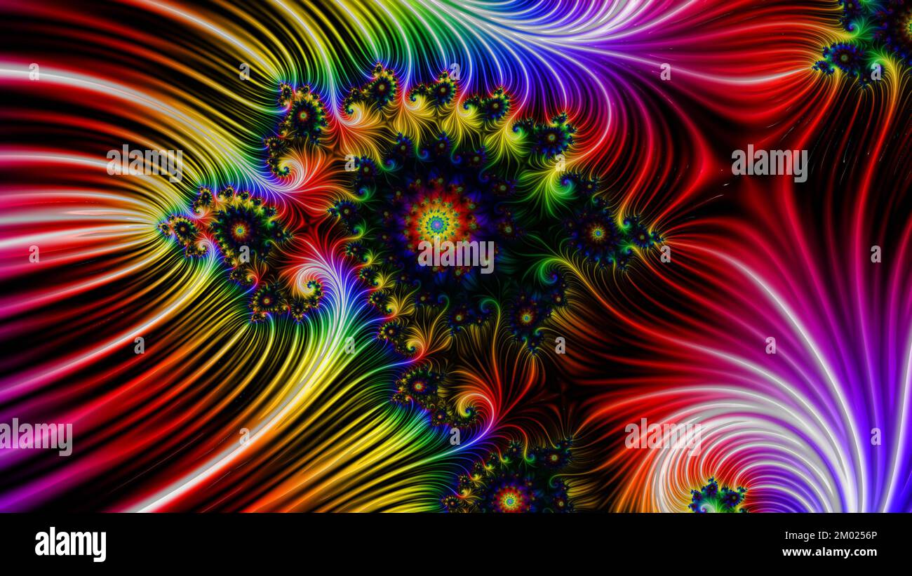 Abstract Computer generated Fractal design. A fractal is a never-ending ...