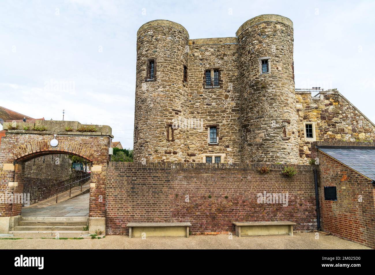 Rye castle with the 14th century medieval Ypres Tower, the keep. built ...