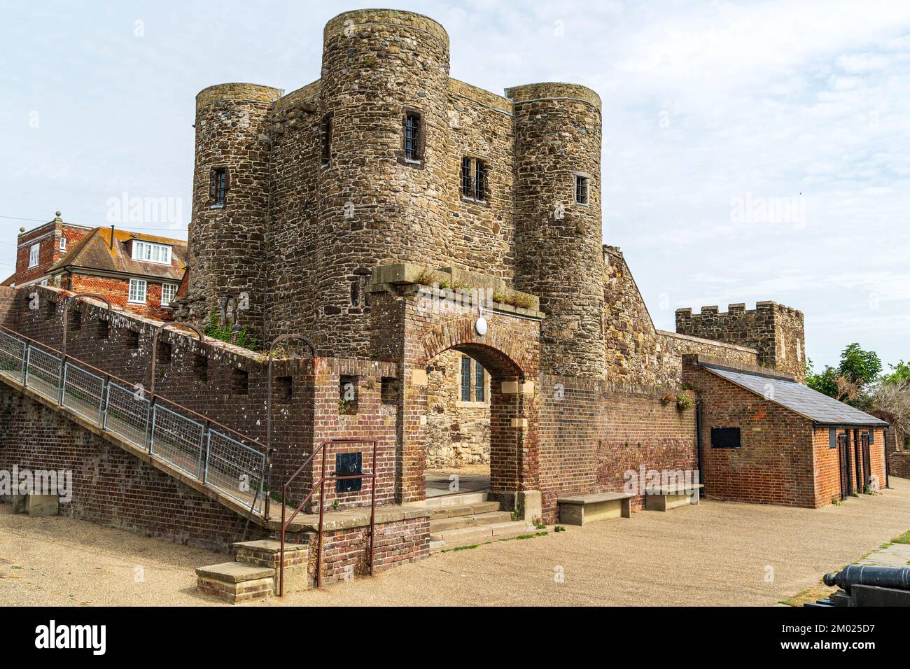Rye castle with the 14th century medieval Ypres Tower, the keep. built ...
