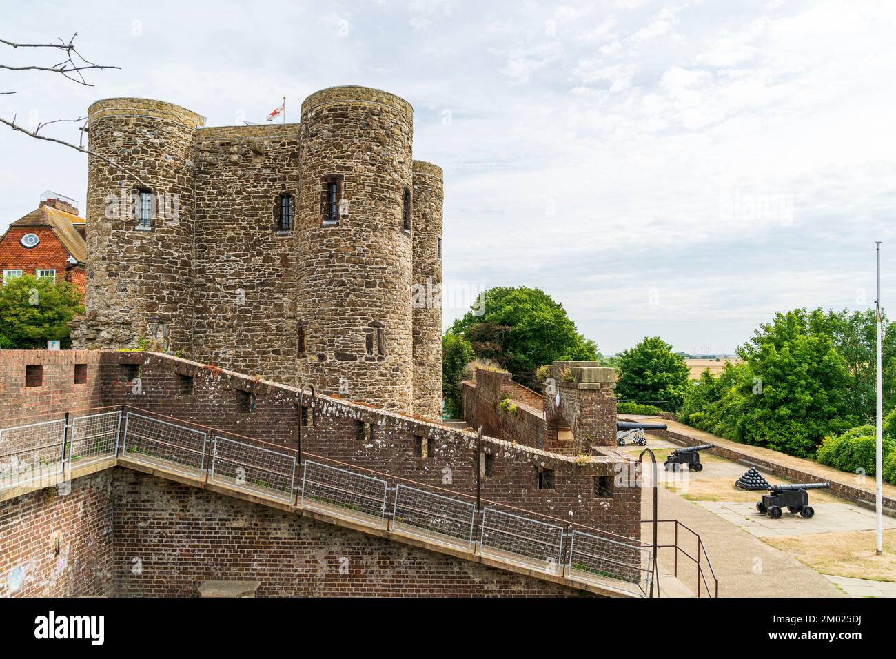 Rye castle with the 14th century medieval Ypres Tower, the keep. built ...