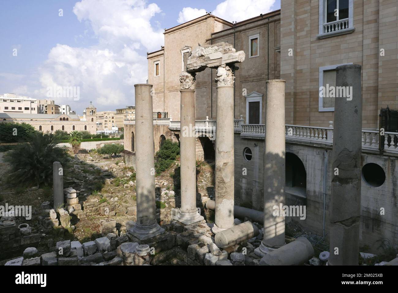 Roman Cardo and Decumanus Maximus, Beirut, Lebanon, December 2 2022 ...