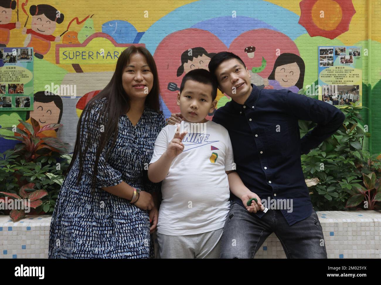 8-year-old OSC beneficiary Gurung Jebson and his mum Gurung Barsha ...
