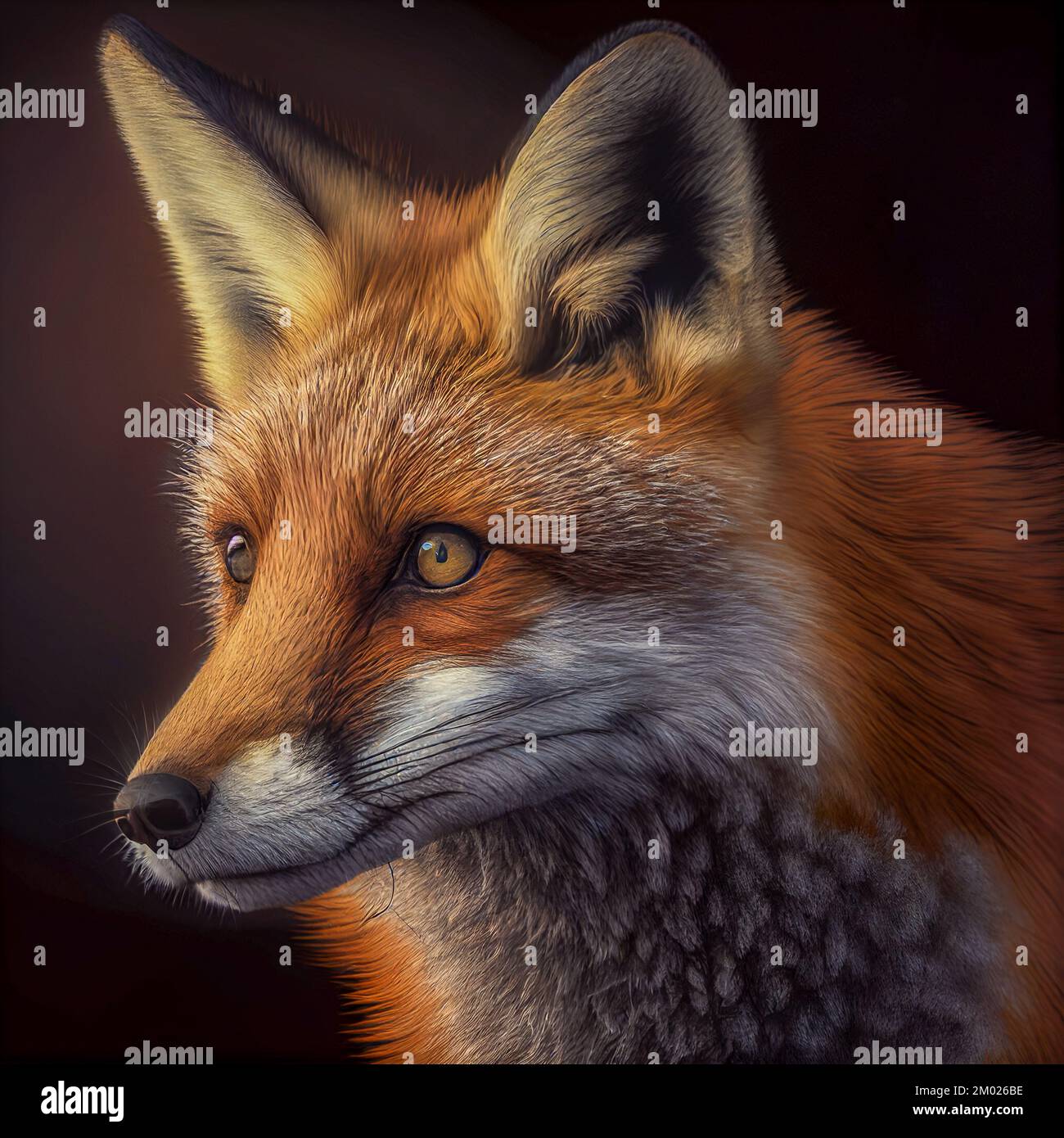 Abstract fox illustration hi-res stock photography and images - Alamy