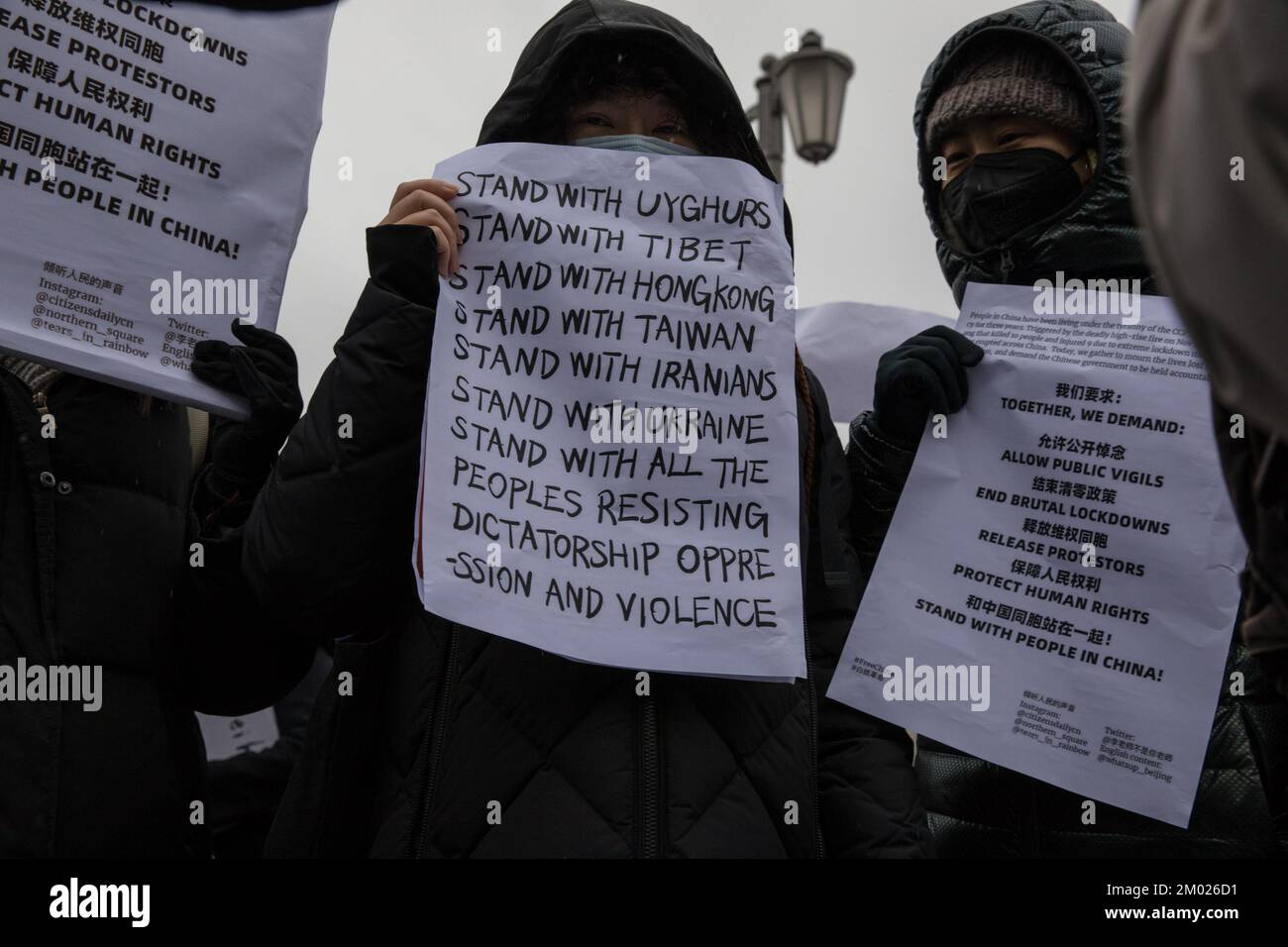 Berlin, Germany. 3rd Dec, 2022. Protesters gathered in Berlin on ...