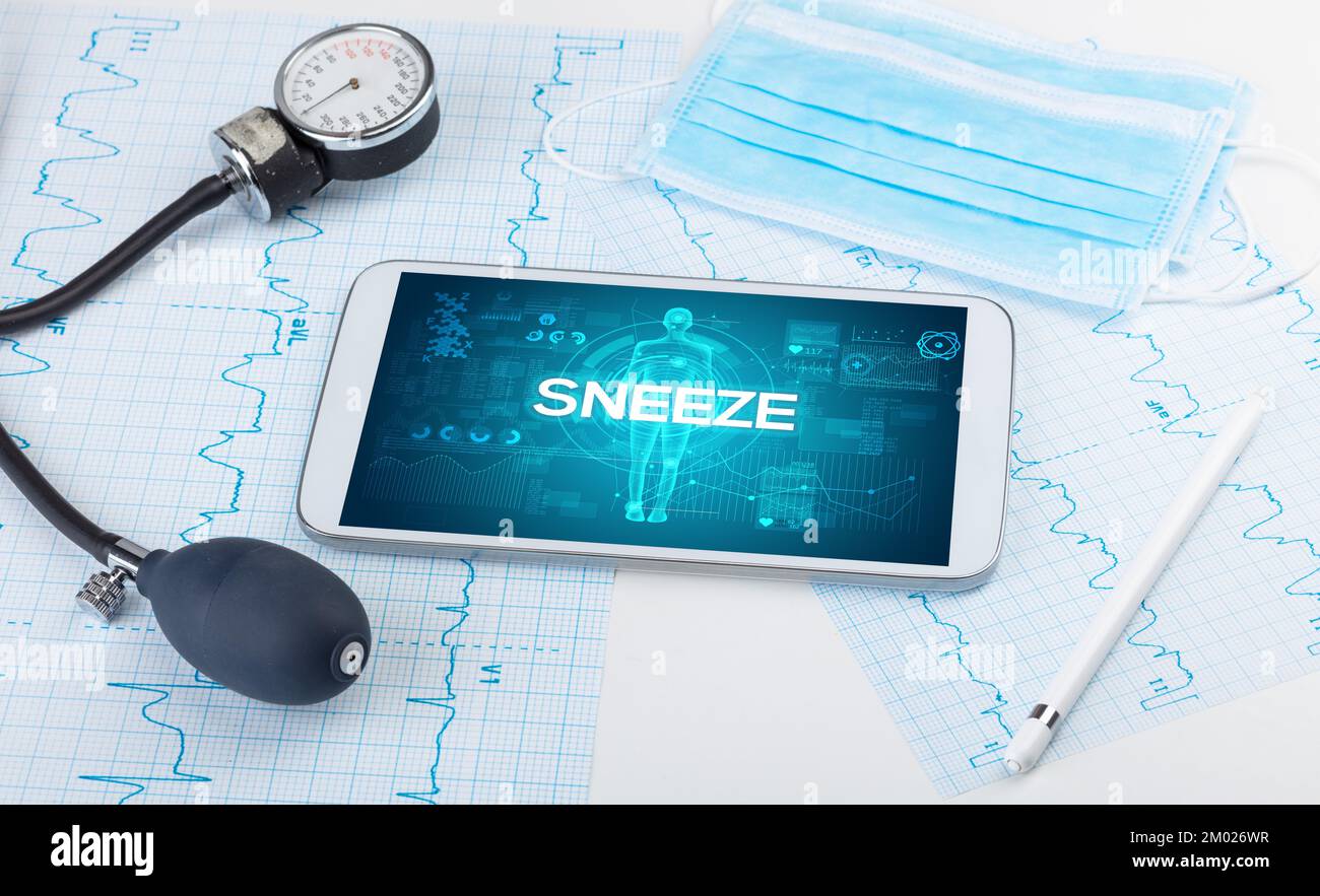 Tablet pc and doctor tools Stock Photo - Alamy