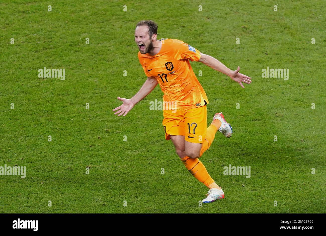 Netherlands' Daley Blind celebrates scoring their side's second goal of ...