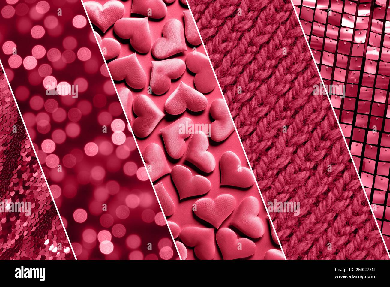 Diagonal collage of different luxury texture and textile in Viva ...