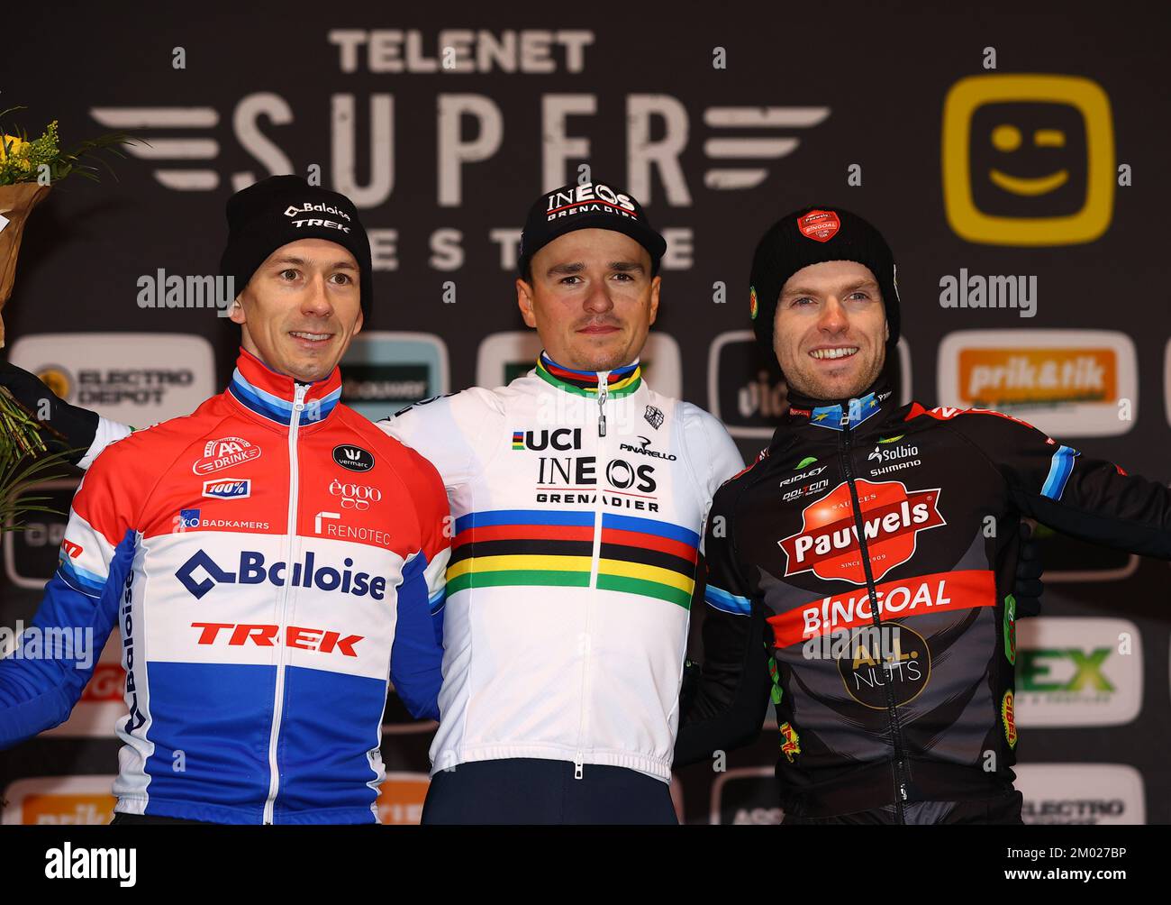 Dutch Lars Van Der Haar, British Thomas Tom Pidcock and Belgian Eli ...