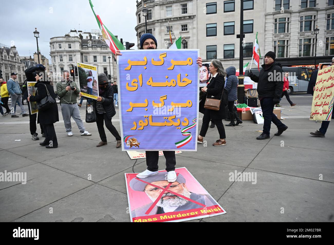 Trafalgar square, London, UK. 3rd December 2022: The People's Mojahedin ...