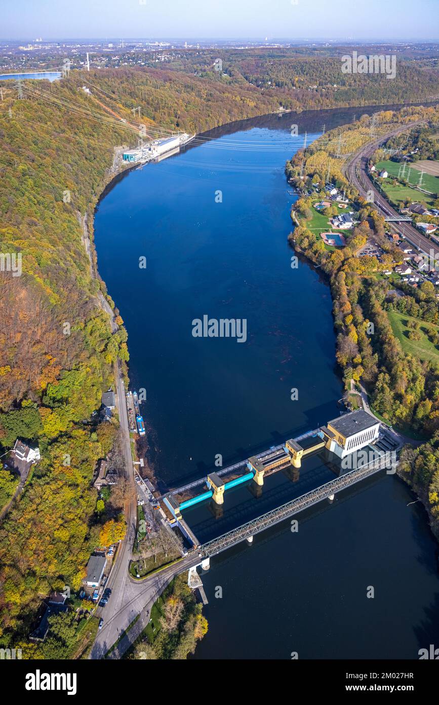 Weir hengstey run of river power plant hi-res stock photography and ...
