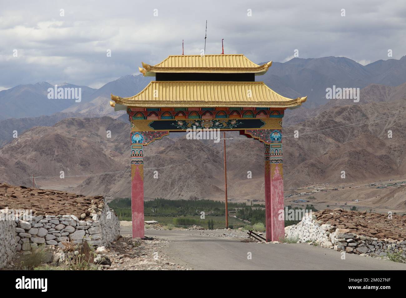 The gateway to the Hemis Monastery, which was about 5 KMs from the ...