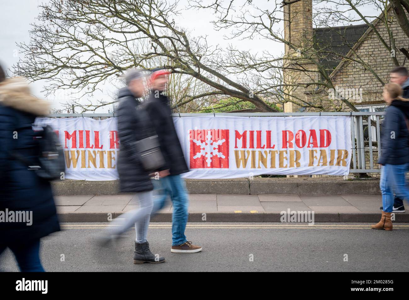 Cambridge, UK. 3rd Dec, 2022. People celebrate and take part in the ...