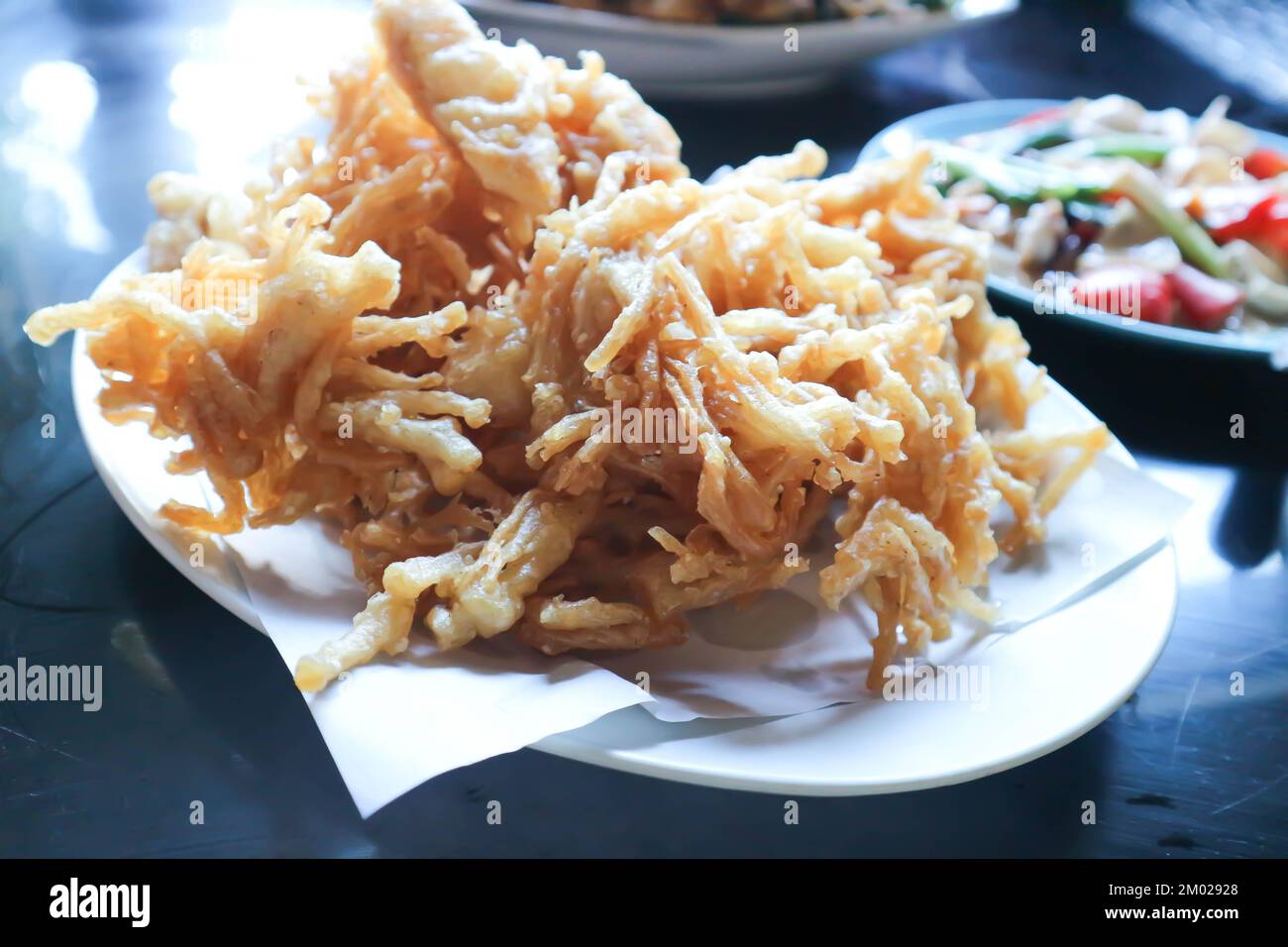 fried mushroom or deep fried Mushroom or deep fried golden needle ...