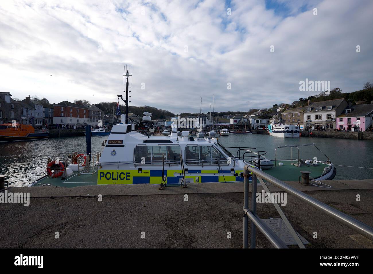 Padstow Cornwall UK 12 03 2022 MDP Sword Ministry of Defence Police ...
