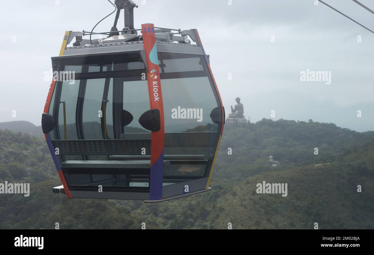 The new Crystal+ cabin Ngong Ping 360 cable car is seen during the ...