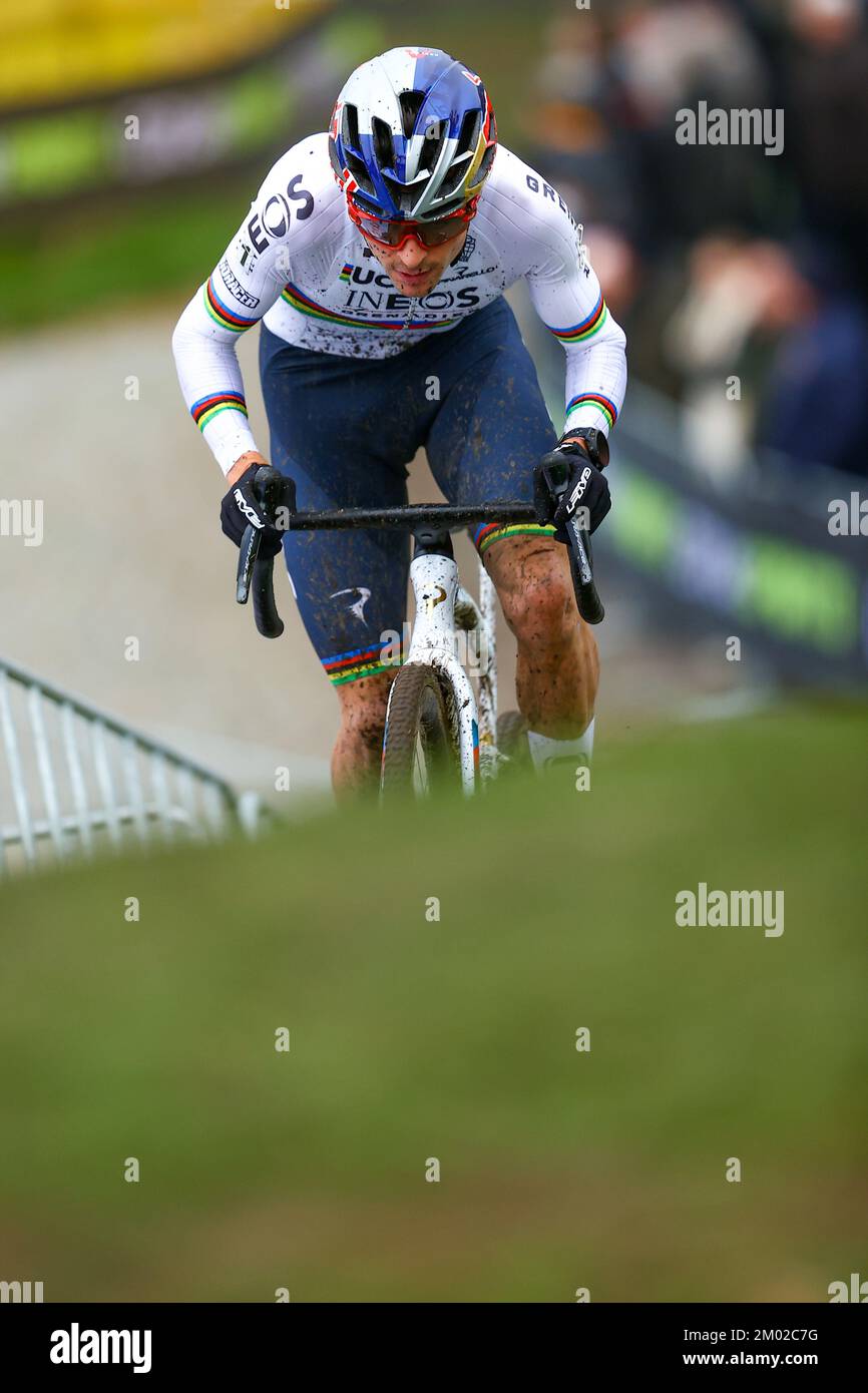 British Thomas Tom Pidcock pictured in action during the men's race of ...
