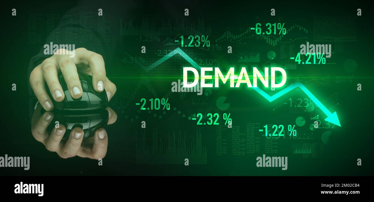 male hand holding wireless peripheral Stock Photo - Alamy