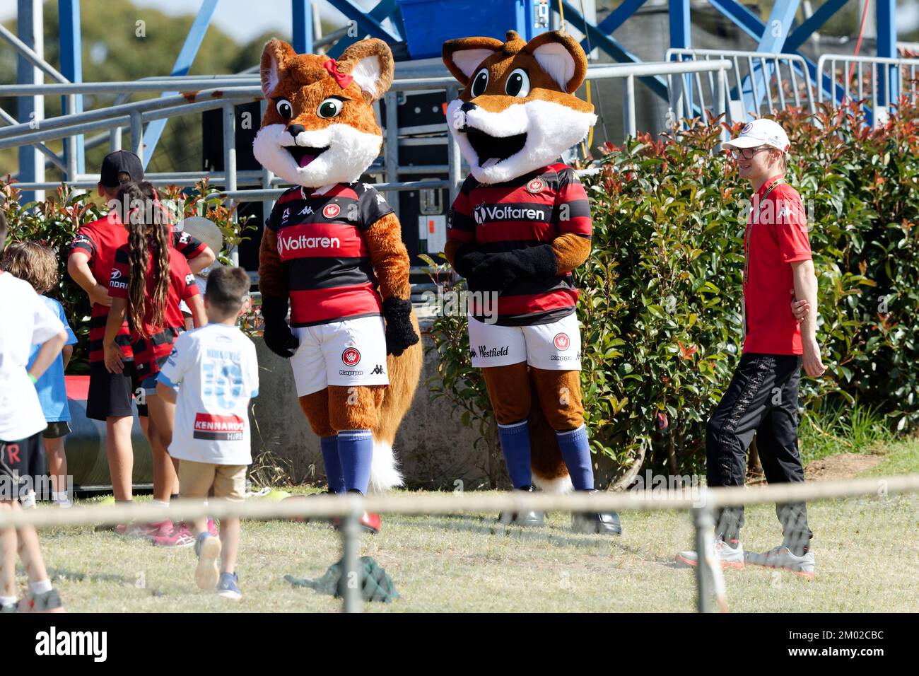 Sydney, Australia. 03rd Dec, 2022. Western Sydney Wanderers mascots ...