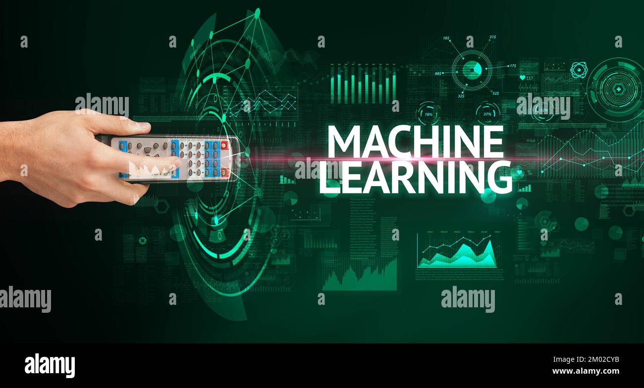 hand holding wireless peripheral, modern technology concept Stock Photo ...