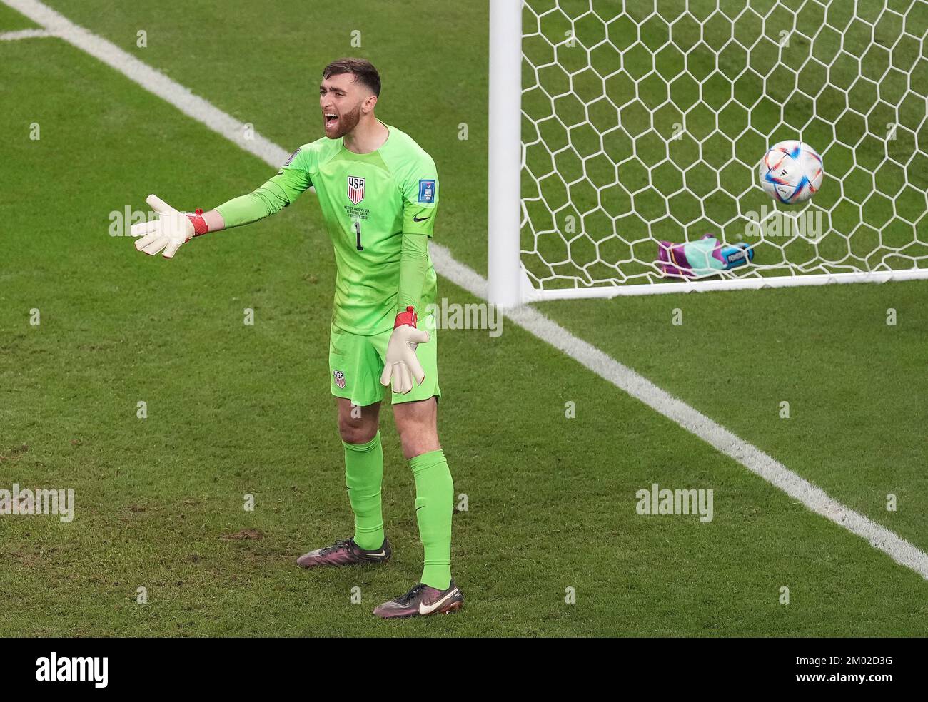 Doha, Qatar. 3rd Dec, 2022. Matt Turner, goalkeeper of the United ...
